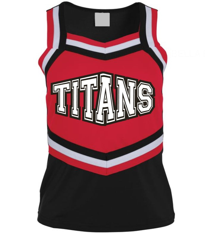 TITANS CHEER UNIFORM INDIVIDUAL PIECES – B.B.B Bella Bows Boutique and ...
